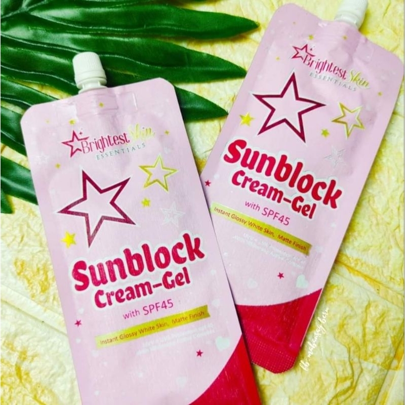 BRIGHTEST SKIN SUNBLOCK CREAM-GEL | Shopee Philippines