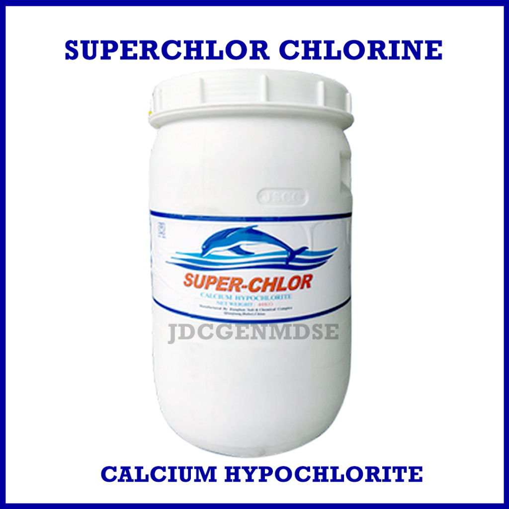 Chlorine Granules SuperChlor 40 kilos Calcium Hypochlorite | Shopee ...