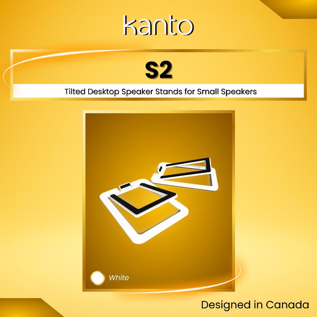 Kanto S2 Desktop Speaker Stands for Small Speakers (White) | Shopee Philippines