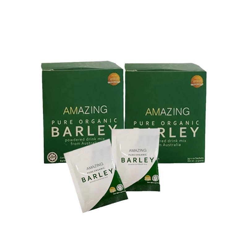 10 Sachets/Box Pure Organic Barley Powder Drinks Barley Grass Power ...