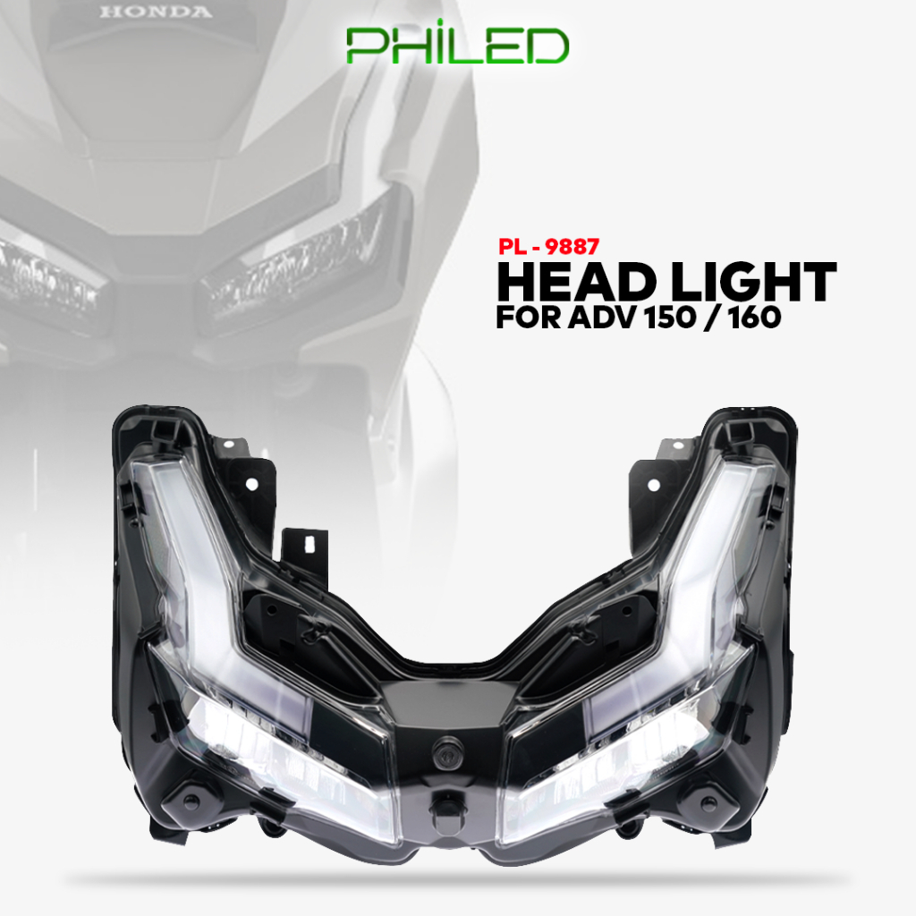 PHILED ADV 150 ADV 160 HEADLIGHT ASSY CLEAR FRONT HEADLIGHT FOR HONDA ...
