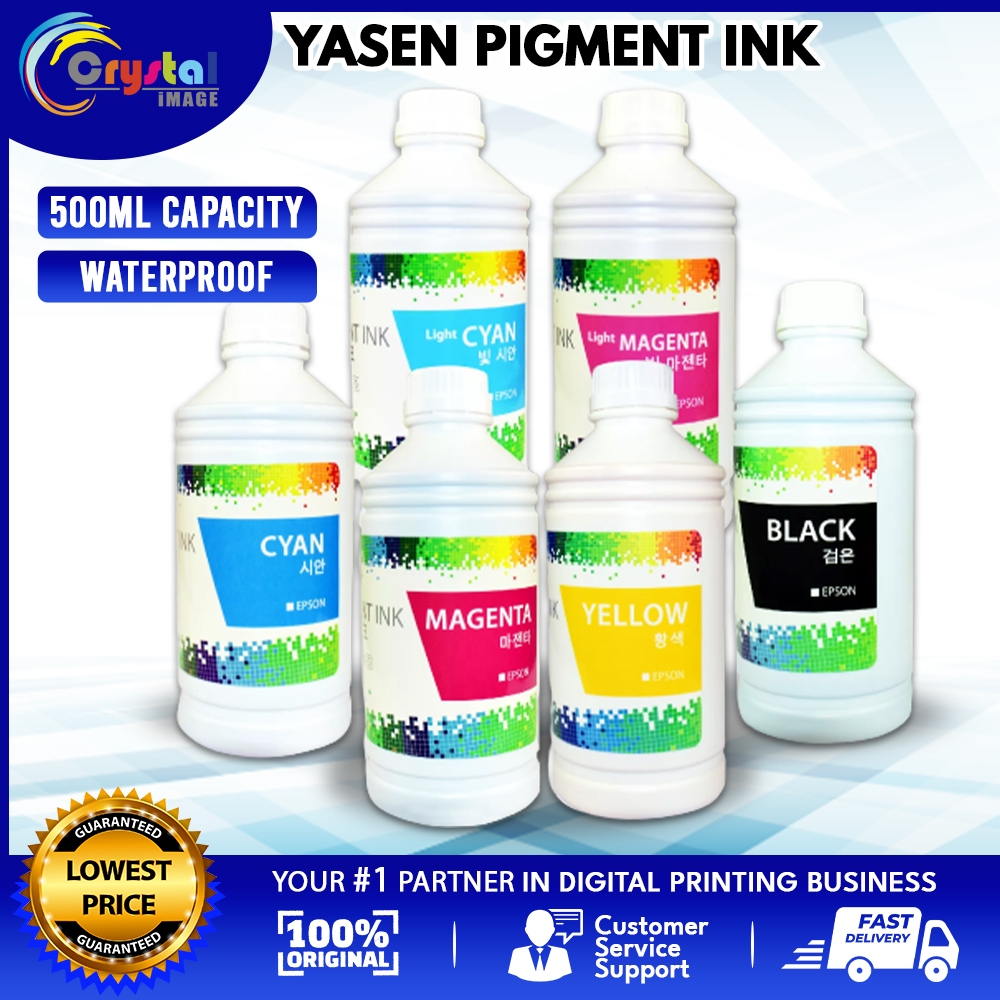 Yasen Pigment Ink 500mL [Refill Ink for Printers | High Quality ...