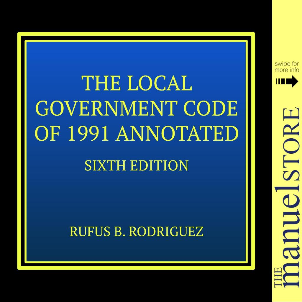 Rodriguez (2024) - Local Government Code of 1991 Annotated - by Rufus ...