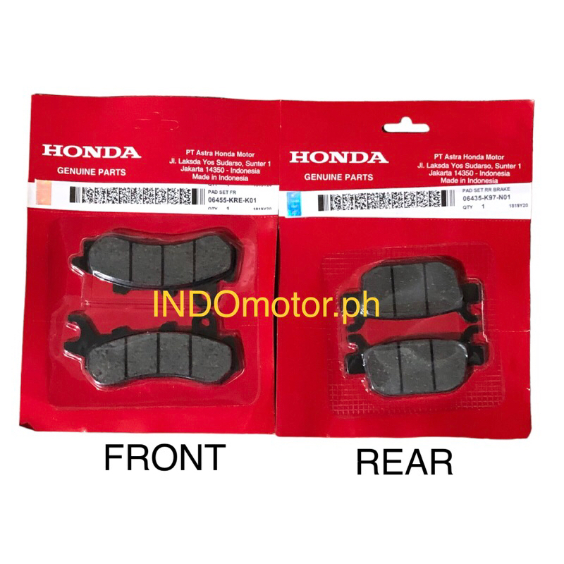 HONDA BRAKE PAD SET FOR PCX 150/160 CBS | Shopee Philippines