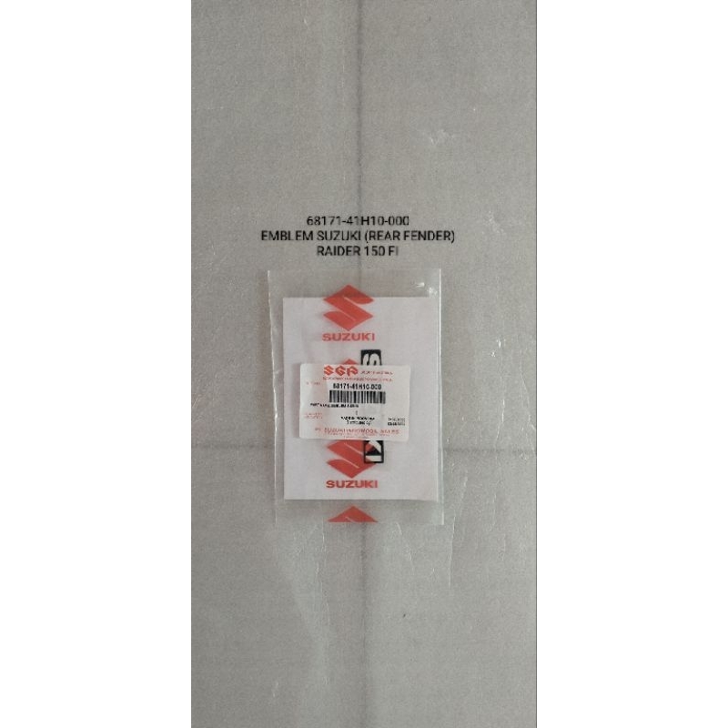 SGP SUZUKI EMBLEM FOR RAIDER 150 FI | Shopee Philippines