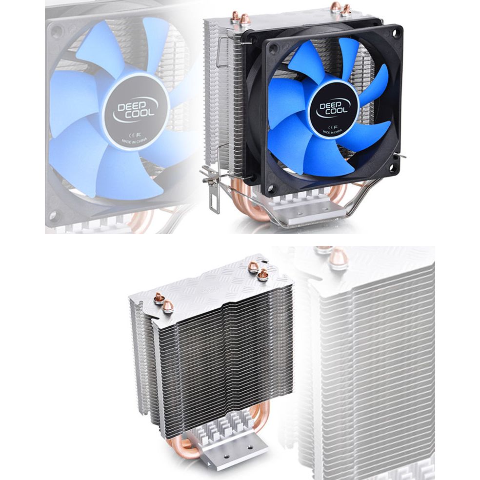 Deep-cool MINI FS V2.0 Heatsink Fan CPU Cooler Intel and AMD Ryzen ...