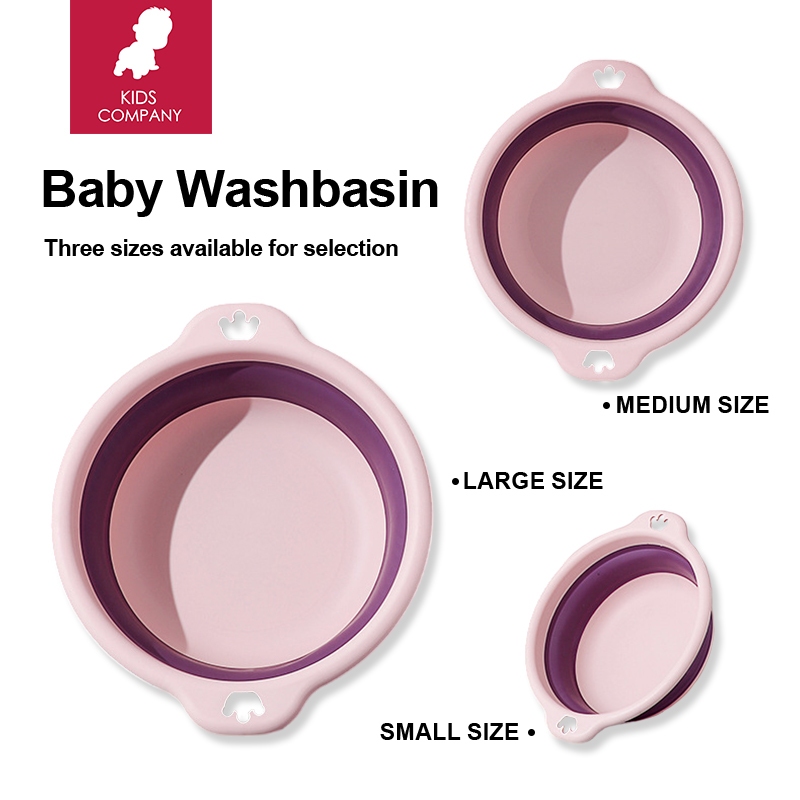 Folding Wash Basin Newborn Child Travel Lightweight Hanging Wash Basin ...