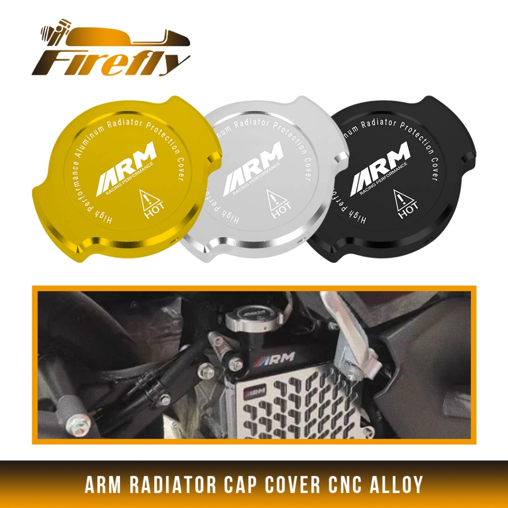 Arm Radiator Cap Cover Aluminum Full CNC Universal With Sticker From ...