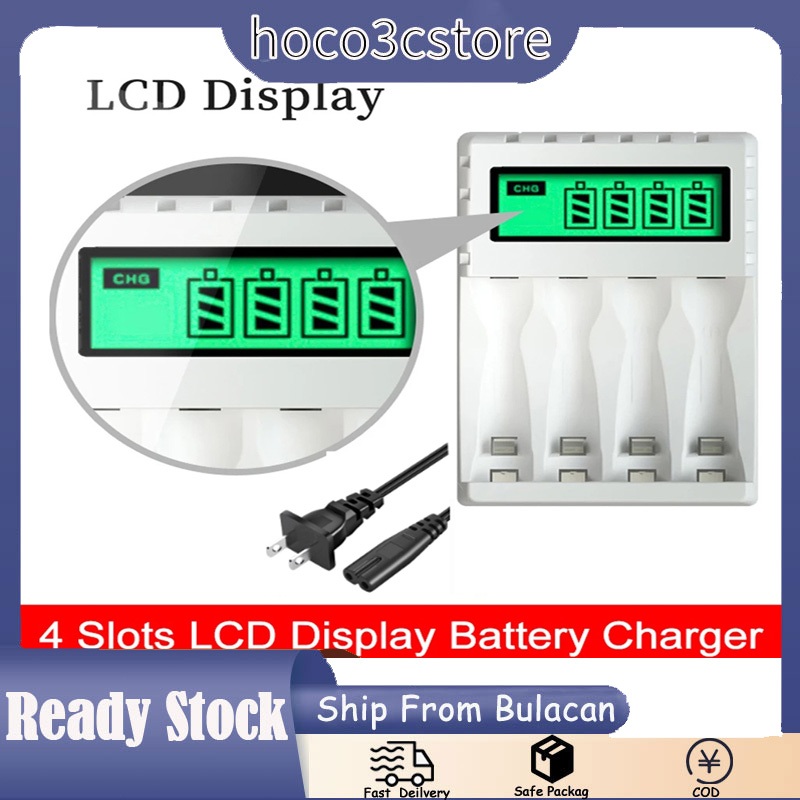 Energizer 4 Slots LCD Display Charger With AA / AAA Nimh Rechargeable ...