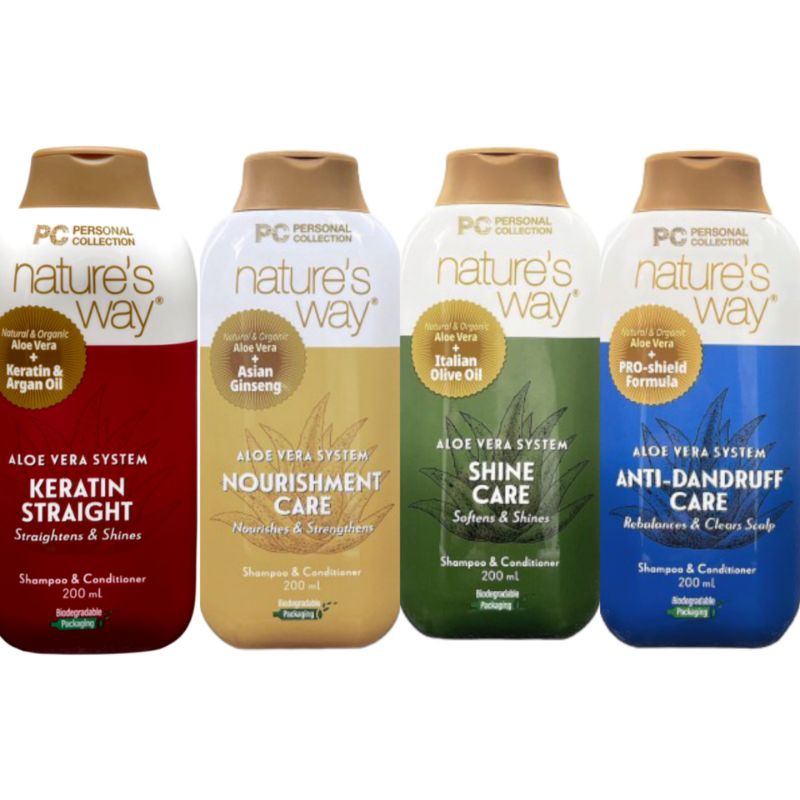 PC Natures Way Aloe Vera Shampoo 180ml / Total Shine, Total Nourishment ...