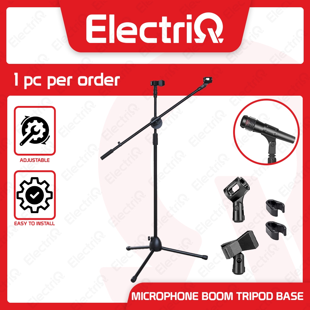 Electriq Professional 51.5 Inches Adjustable Microphone Stand Mic Stand ...