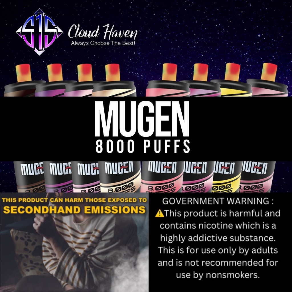 MUGEN DISPOSABLE 8000 PUFFS RECHARGEABLE POD WHOLESALE CLEARANCE SALE ...