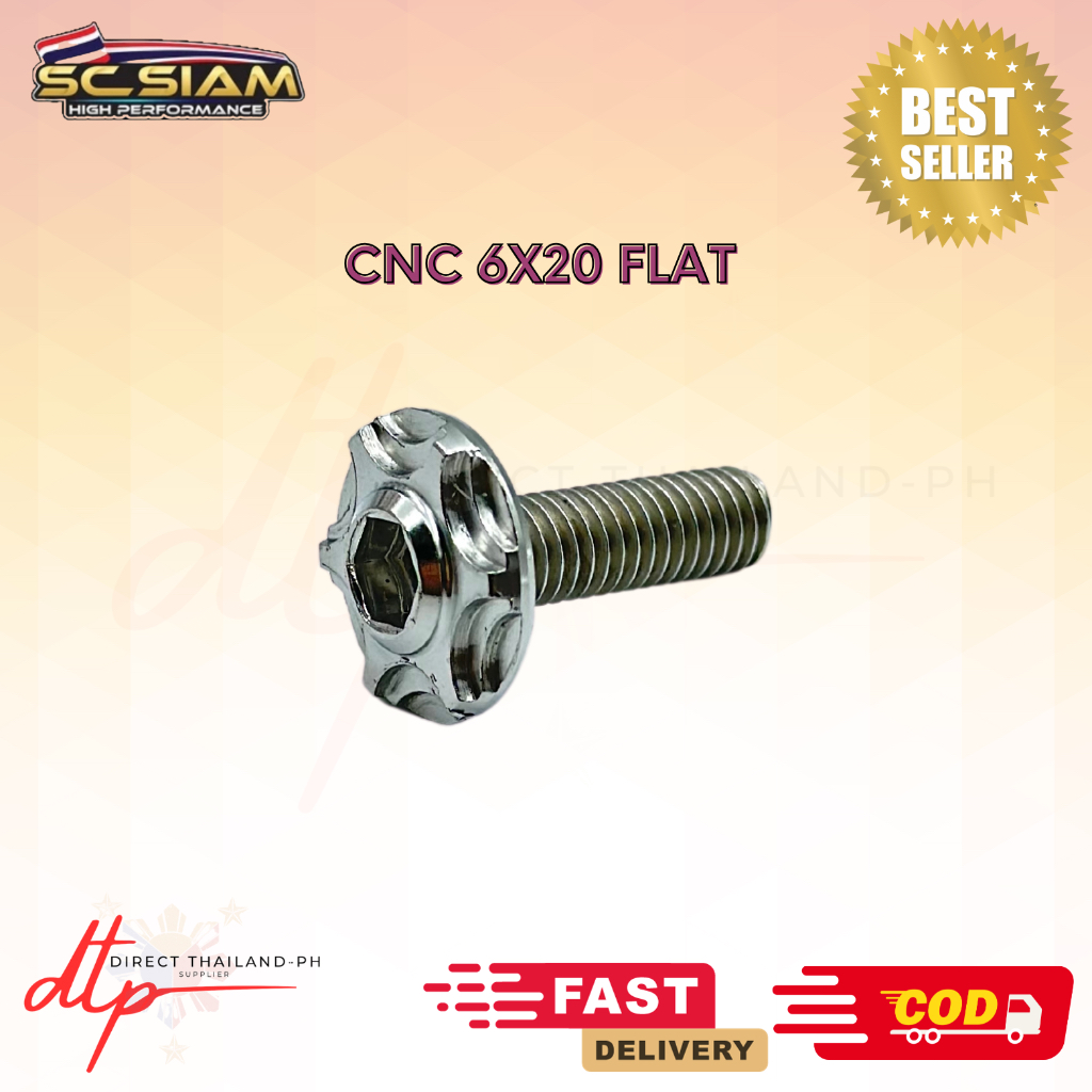 SC CIAM CNC BODY BOLT / FOOT BOARD BOLT 6x20 ( sold per pc ) | Shopee Philippines
