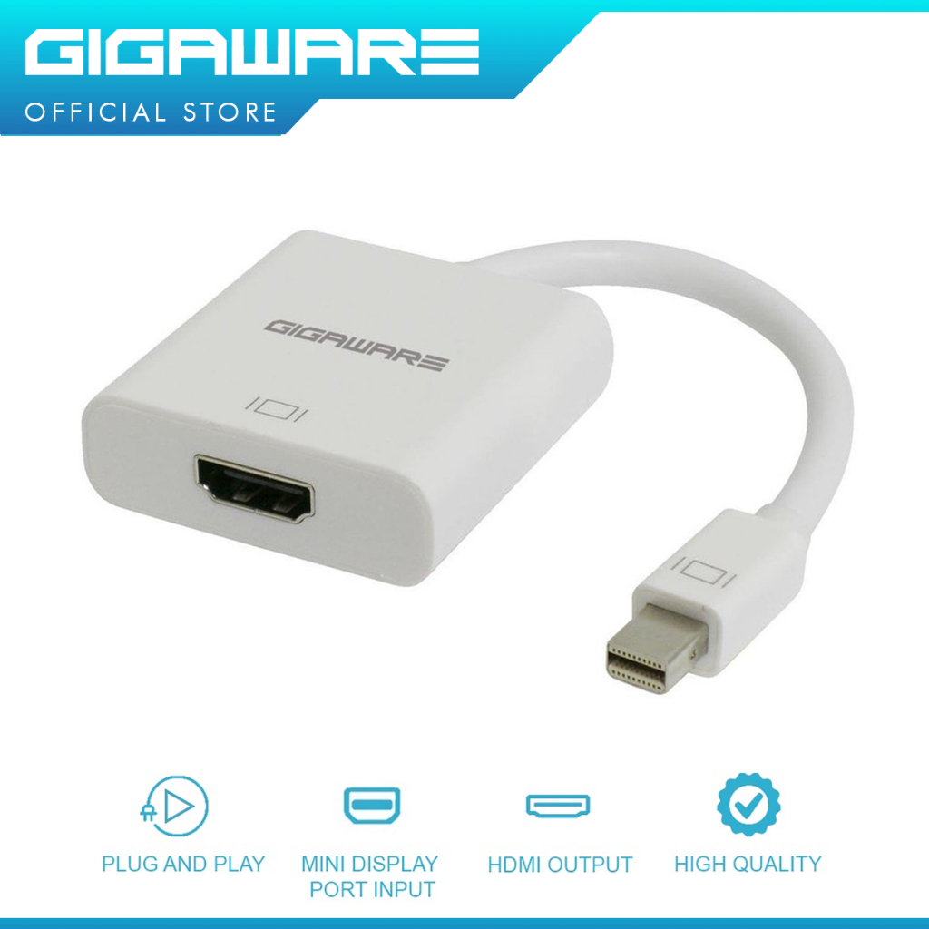 Gigaware Mini Display Port / Mini DP To HDMI Cable Adapter | Shopee ...