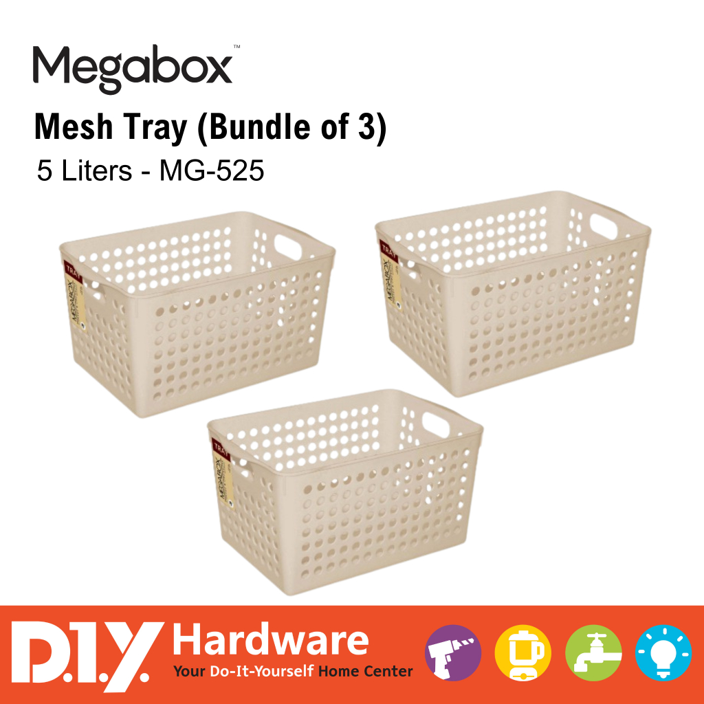 MEGABOX MG-525 Mesh Tray 5 Liters (Bundle of 3) | Shopee Philippines