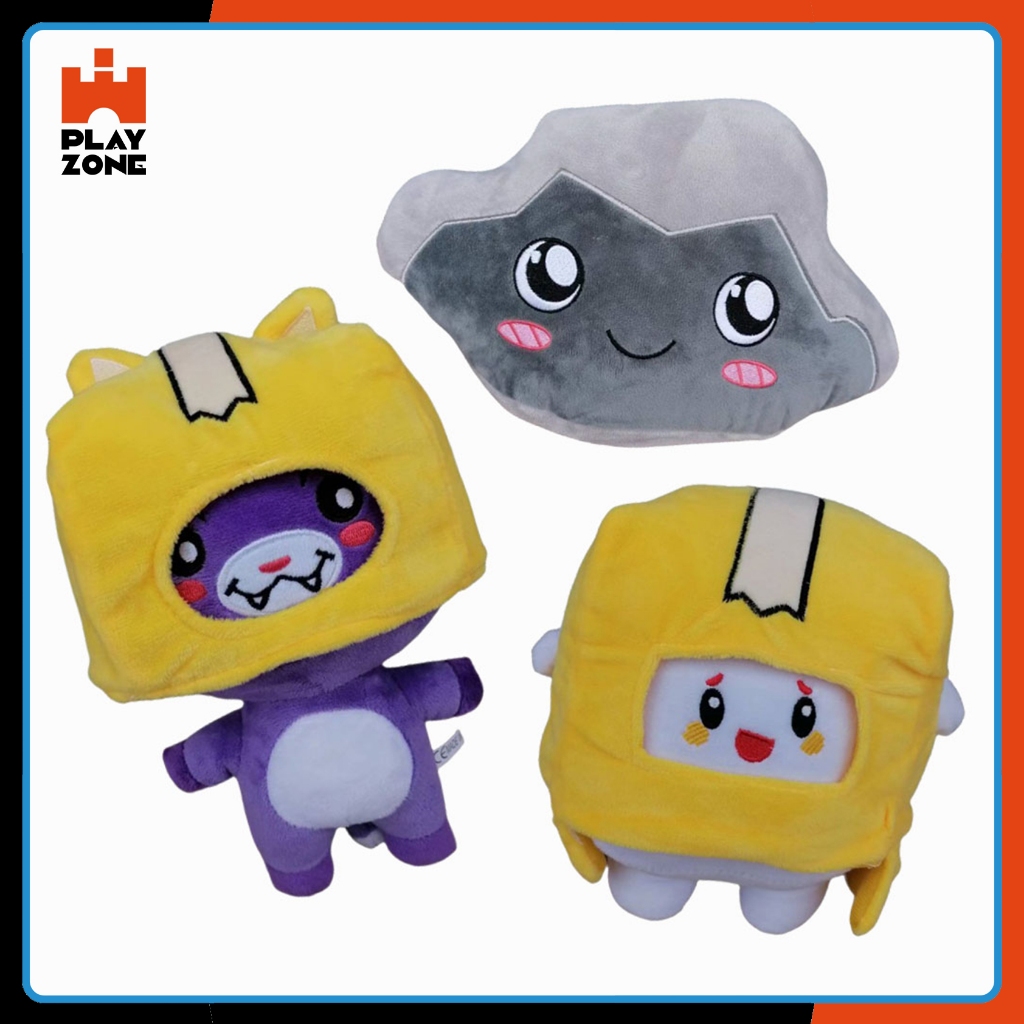 Lankybox Game Figure Boxy/Foxy/Rocky Removable Cartoon Robot Soft Toy ...