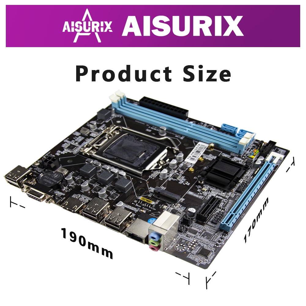 AISURIX H61 H81 Mobo Motherboard LGA1150 LGA1155 CPU Socket DDR3 ...
