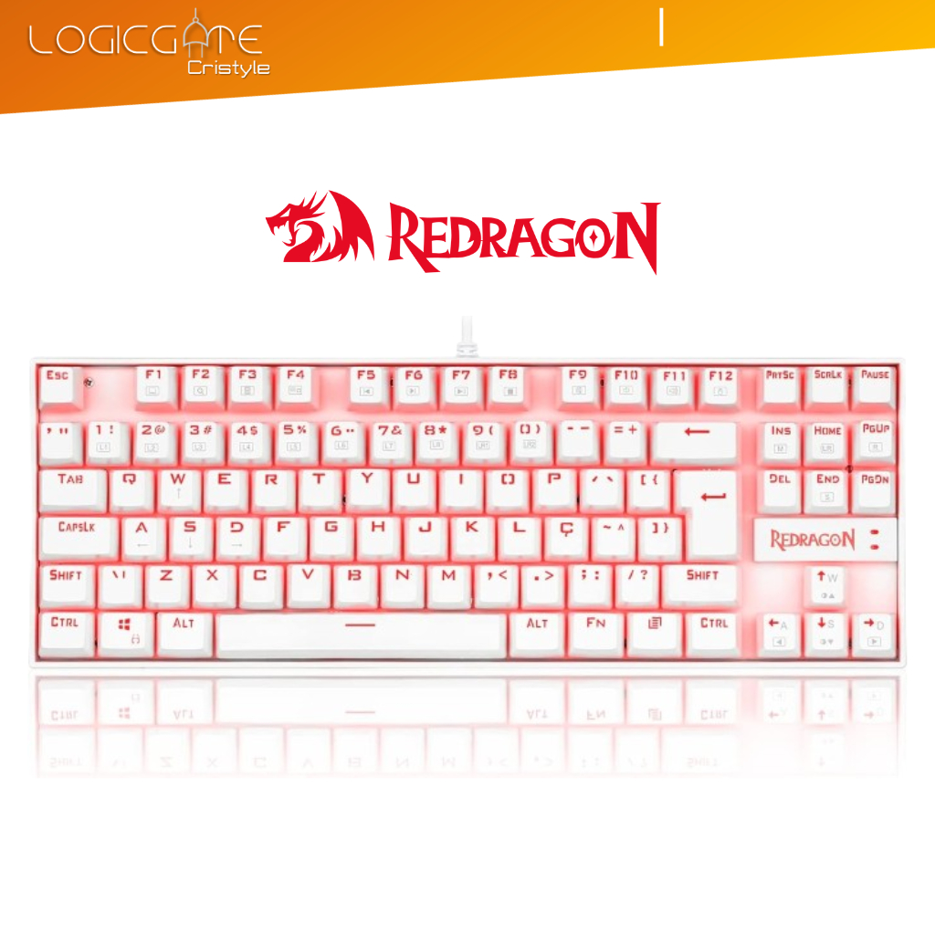 REDRAGON KUMARA K552w-1 Mechanical Keyboard Red LED Light Single Color ...