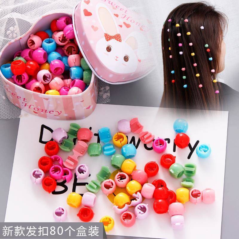 10pcs Girls Mini Hair Beads Sweet Flower Hair Claws Clips Clamps Hair ...