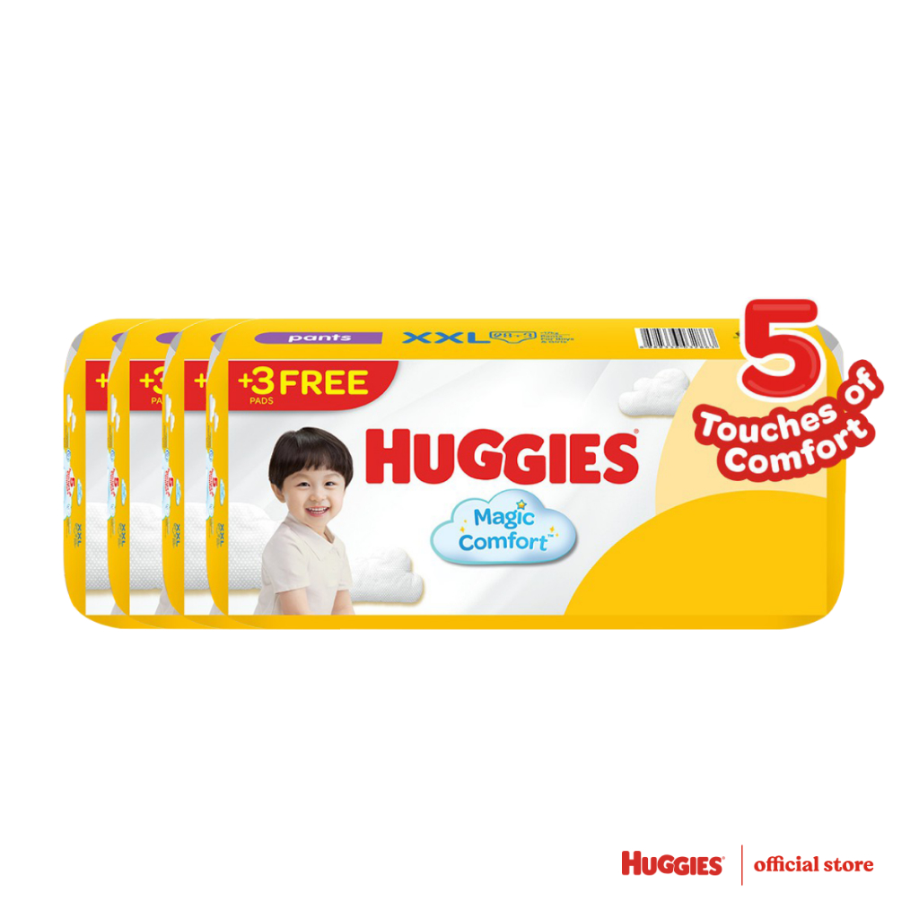 Huggies Magic Comfort Jumbo XXL - 31 pcs x 4 packs (124 pcs) | Shopee ...