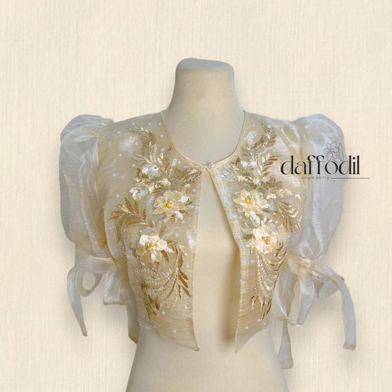 FILIPINIANA BOLERO | PUFF SLEEVES | Shopee Philippines