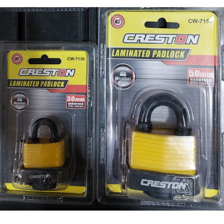 Creston Weatherproof Laminated Padlock CW7130 / CW7150 | Shopee Philippines