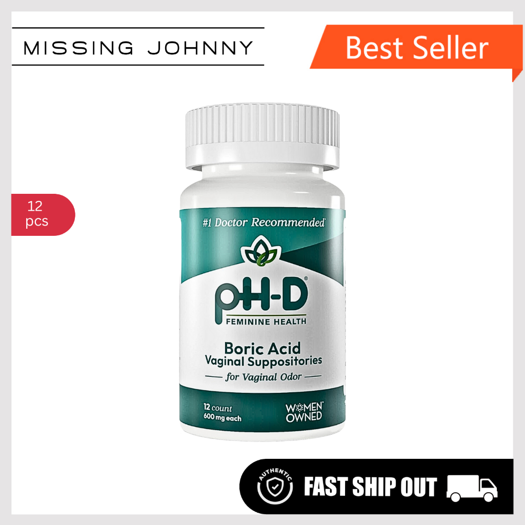 pH-D Boric Acid Vaginal Suppositories, 600mg | Shopee Philippines