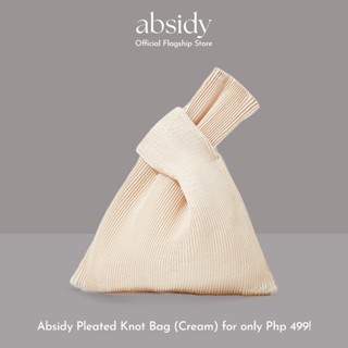 Absidy Pleated Knot Bag (Cream) | Shopee Philippines