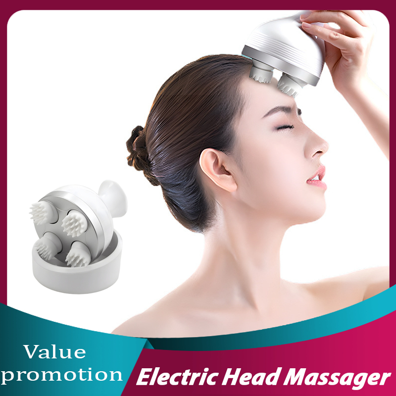 Home Electric Head Massager, Scalp Meridian Soothing Therapy Machine ...