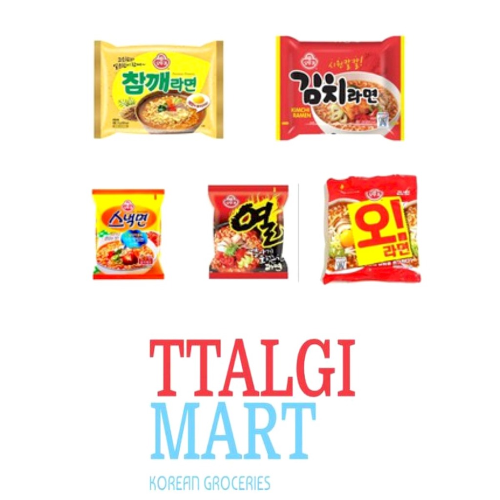 Ottogi (Kimchi Ramen , OH Ramen, Yeol Ramen, Snack Ramen and Sesame ...