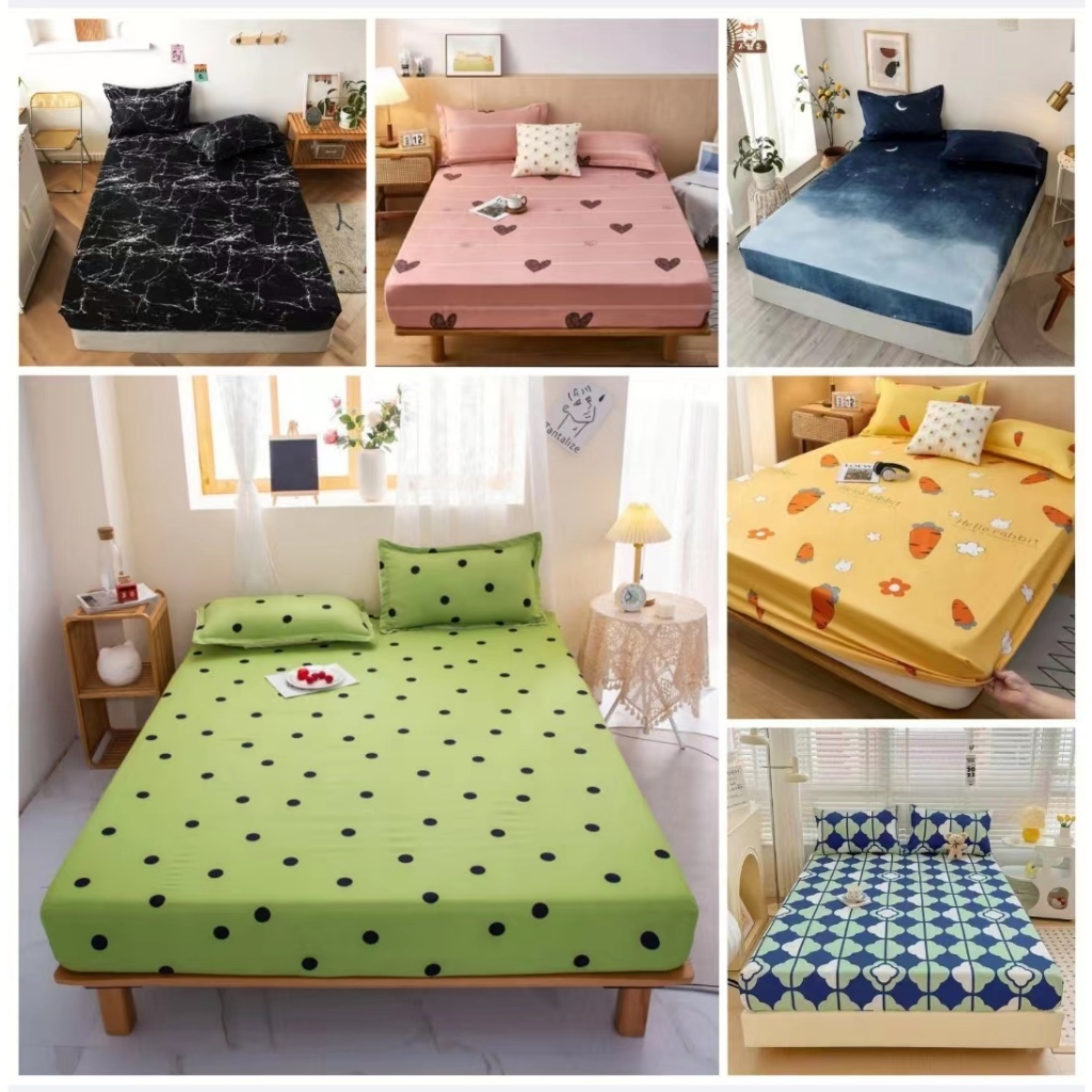 Janie Home Hilton new arrived cotton full garterize 3in1 bedsheet ...