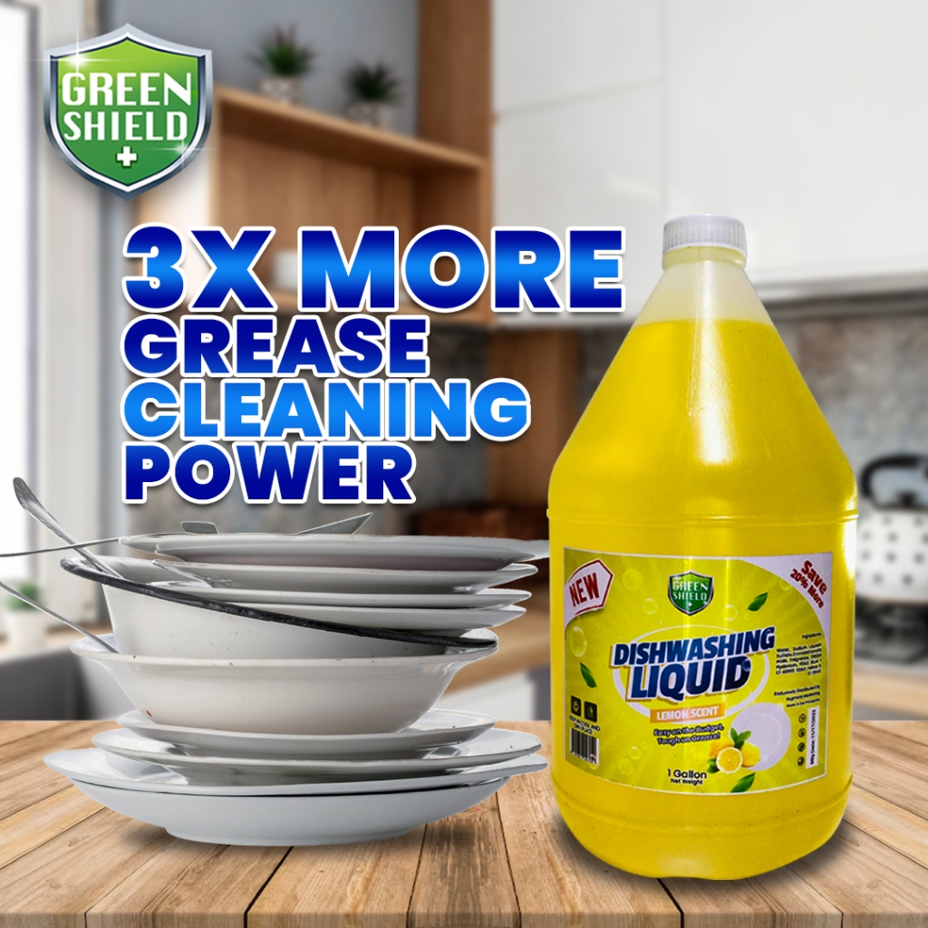 GREEN SHIELD DISWASHING LIQUID 1 GAL | Shopee Philippines