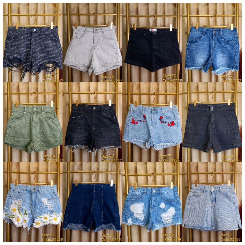 VIP Highwaisted Korean Denim Shorts | Shopee Philippines