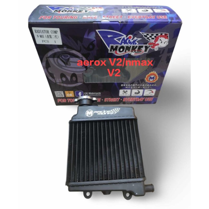 RACING MONKEY RADIATOR NMAX V2/AEROX V2 | Shopee Philippines
