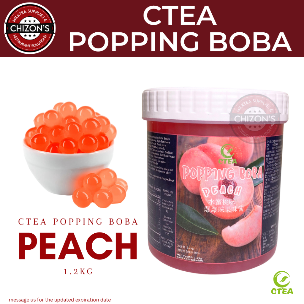 CTEA Popping Boba 1.2kg Fruit Tea Sinker Milk Tea Sinker | Shopee Philippines