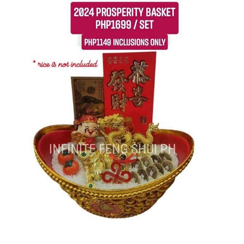 FENG SHUI PROSPERITY BASKET 2024 (for wealth & abundance) | Shopee ...