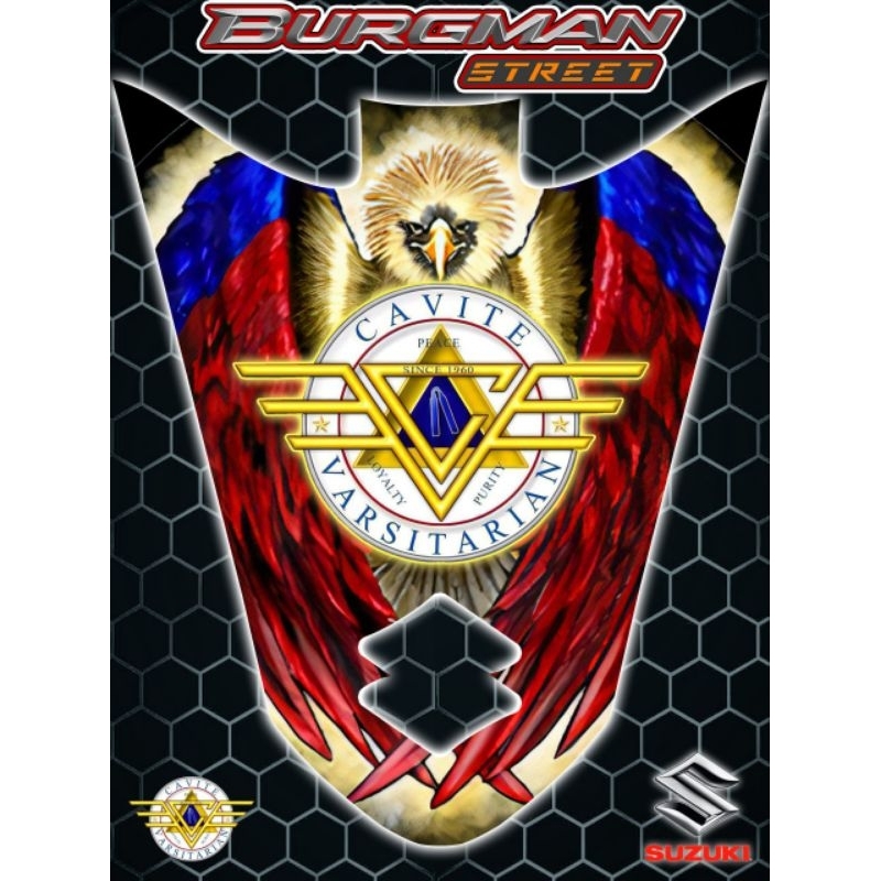 VARSITARIAN BURGMAN 125 Front sticker | Shopee Philippines