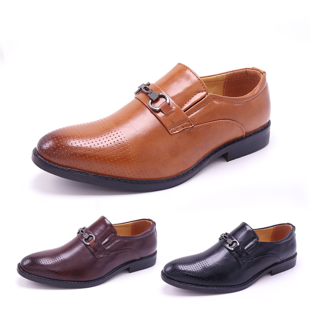Men's Leather Formal/Office Shoes [BM-06] | Shopee Philippines