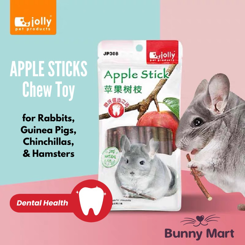 jolly® Apple stick Treat Toy for Rabbits, Guinea Pigs, Chinchillas ...
