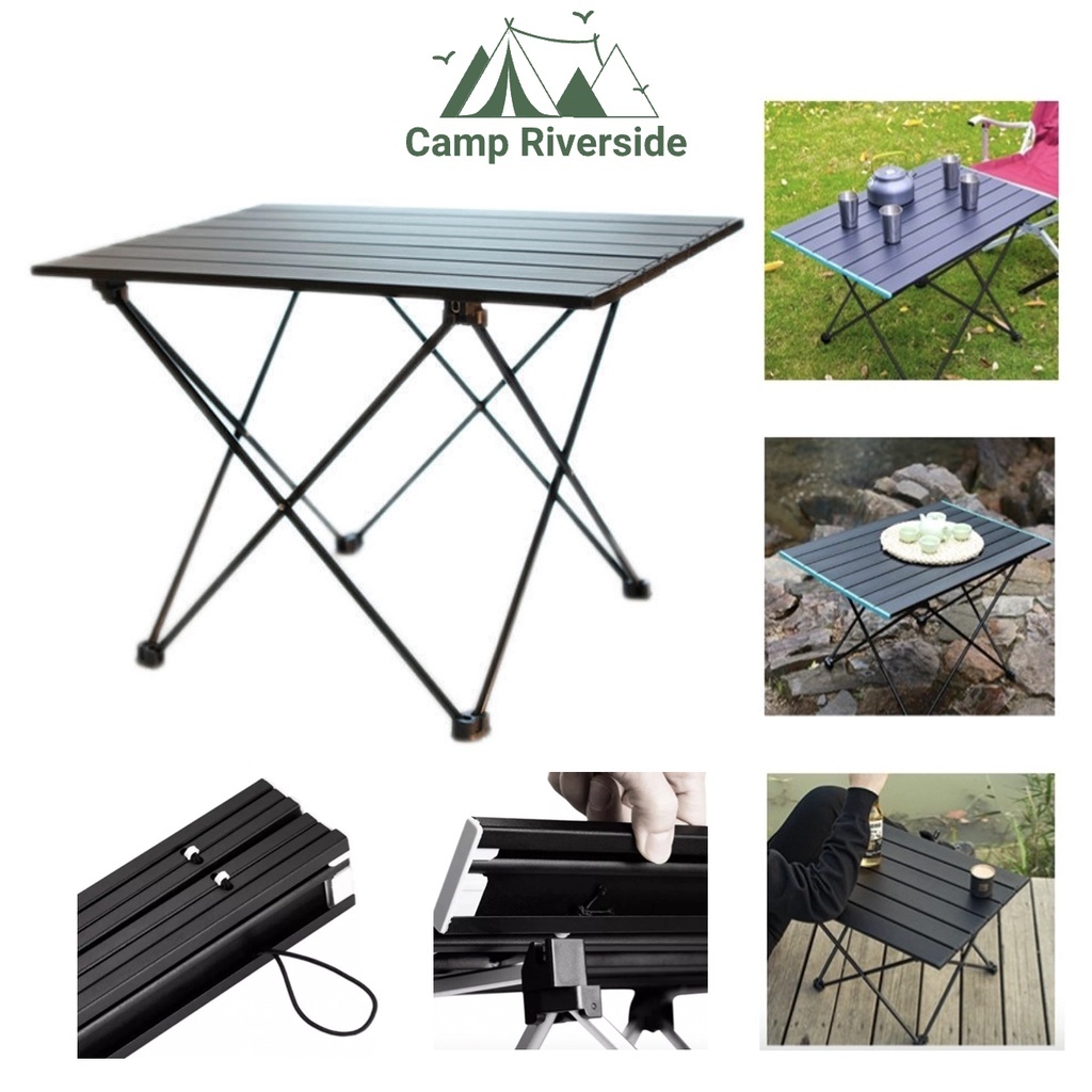 Outdoor Table Folding Table Aluminium Portable Table Compact Foldable ...