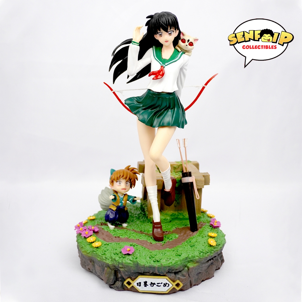 HQKO 28cm Inuyasha Gk Higurashi Kagome Shippo Pvc Figure Model Toy ...