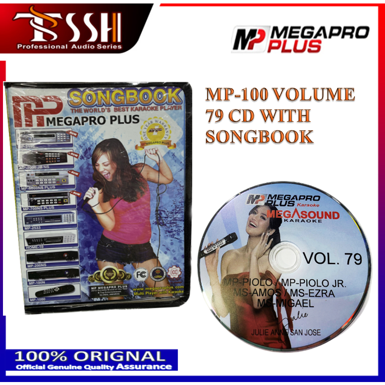 Megapro Plus Songbook with Updated CD MP-100 Piolo,MP-100JR,MS-AMOS,MS-EZRA & MS | Shopee ...