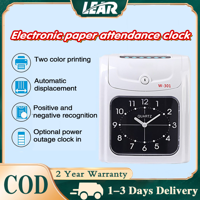 Attendance Machine Office Sstaff Clocking Machine Clock Time Recorder ...