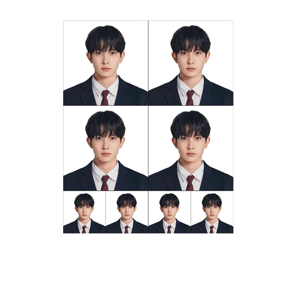ID photo print, ID Package, Visa ID, 2x2,1x1,passport size | Shopee ...