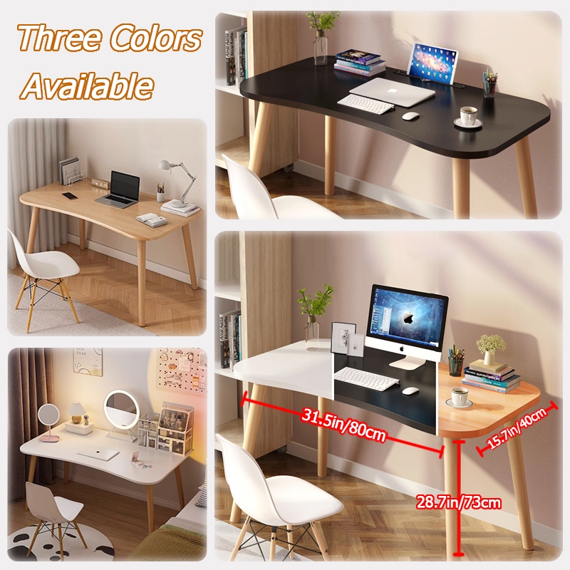 Study Desk Home Bedroom Office Table 80CM Simple Writing Desktop Laptop ...