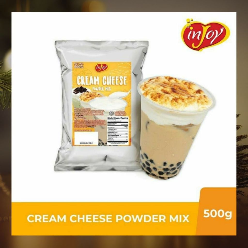 (M&M) Cream Cheese Powder Mix for Milktea Toppings Injoy 500g | Shopee ...