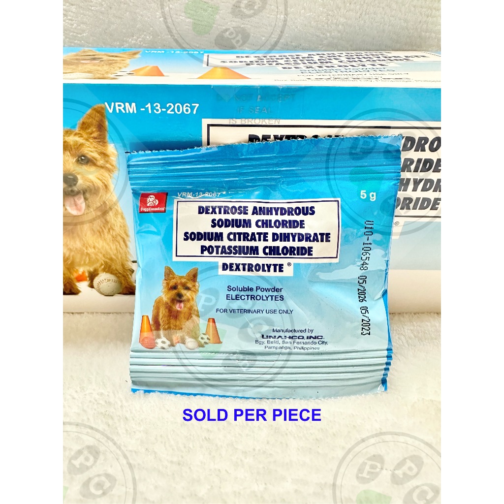 Dextrolyte Dextrose Powder for Pets per 1 sachet 5g (1 piece) | Shopee ...