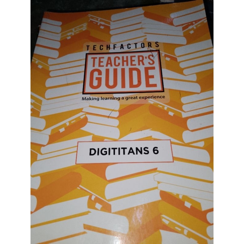 DIGITITANS 6 TEACHERS GUIDE (brandnew | Shopee Philippines