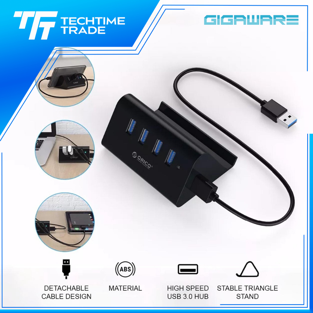 Gigaware Orico SHC-U3 ABS 4 Ports USB HUB 3.0 OTG Splitter Multi Hub ...