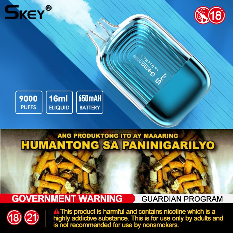 Rechargeable Battery SKEY GEMA 9000 9K Puffs VDP | Shopee Philippines